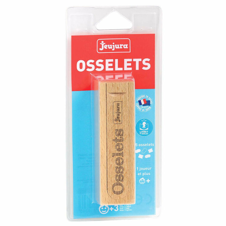 Coffret bois osselets fabriqué en France Jeu d'adresse dès 3 ans