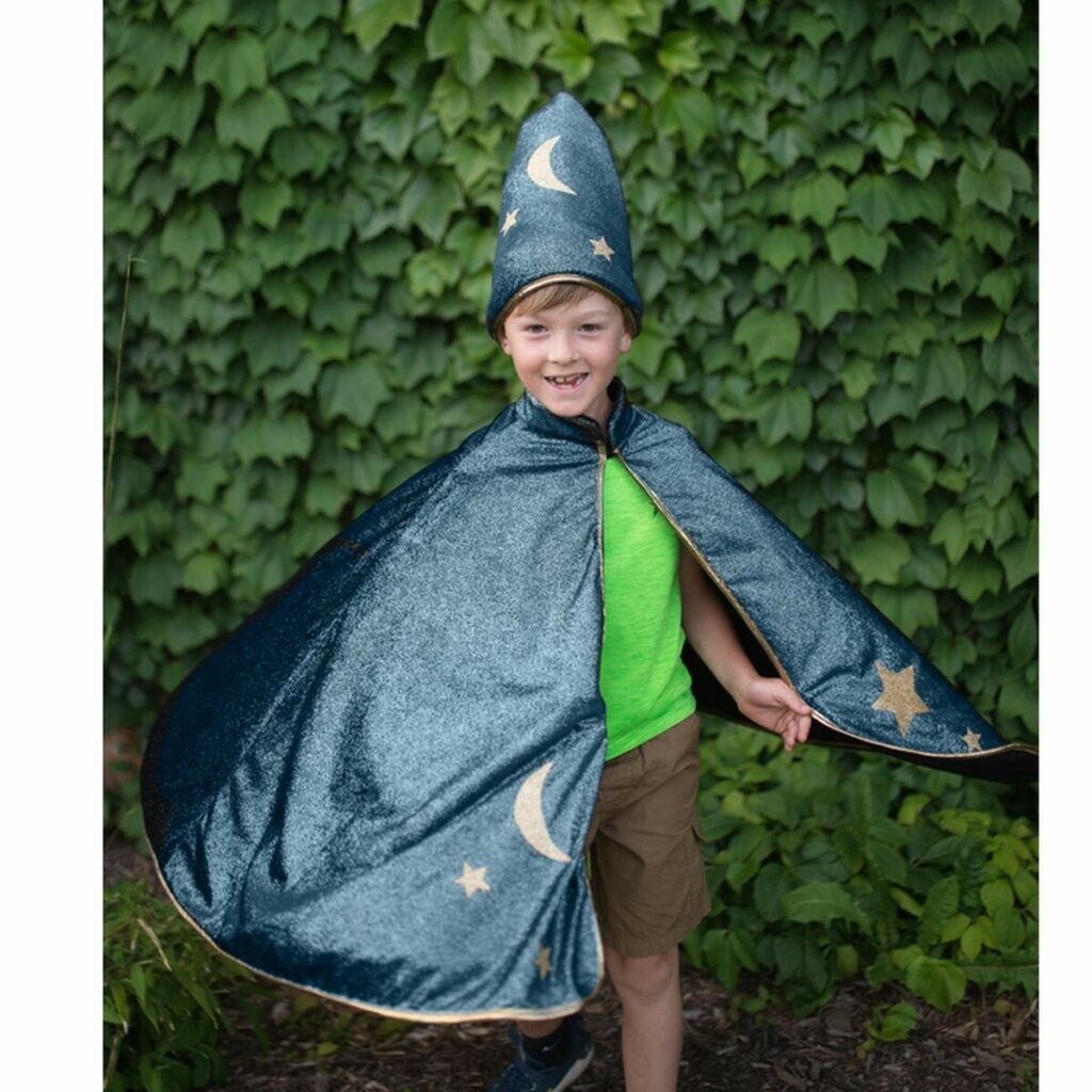 Déguisement Cape + Chapeau de Magicien enfant de 7 à 8 ans
