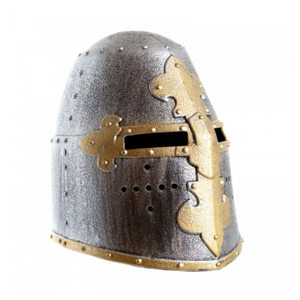 Casque de chevalier Templier Accessoire déguisement pour enfant